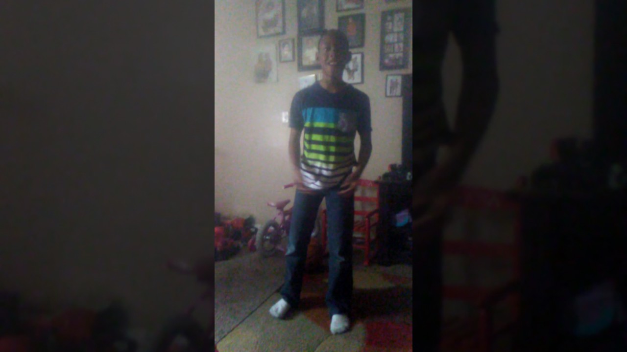 9 year old lil rod raps his song Go hard or go home - YouTube