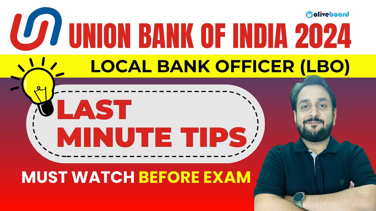 Union Bank LBO Last Minute Tips 2024 | Union Bank LBO Exam Hall ...