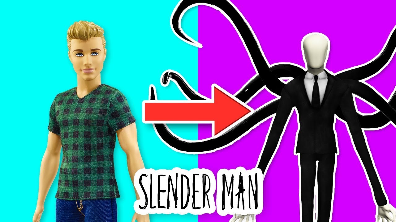 SLENDER MAN with CUSTOM KEN & LOL SURPRISE DOLLS - Toy Transformations ...