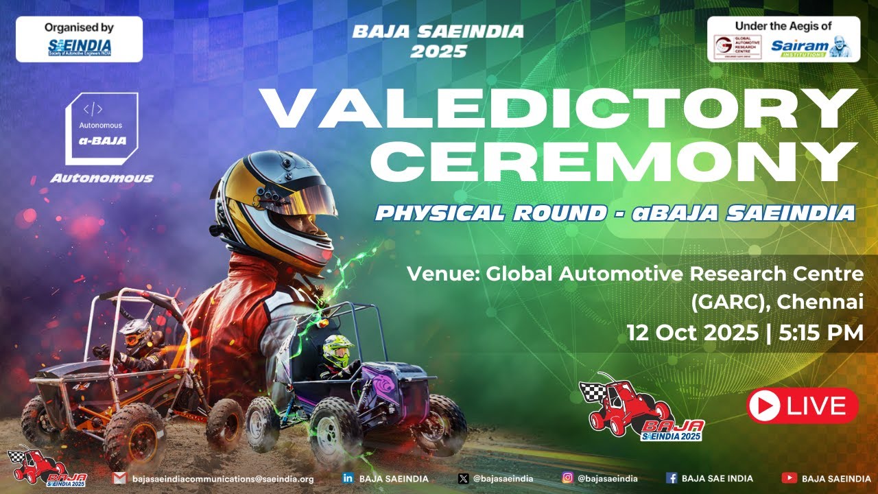 Valedictory Ceremony | aBAJA SAEINDIA 2025 - YouTube