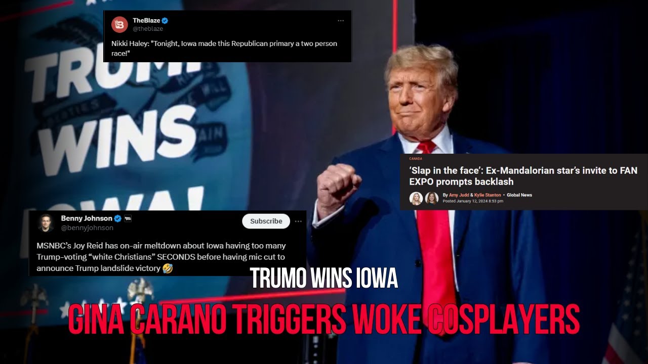 Trump WINS Iowa | Gina Carano Triggers Woke Cosplayers | The Hooch ...