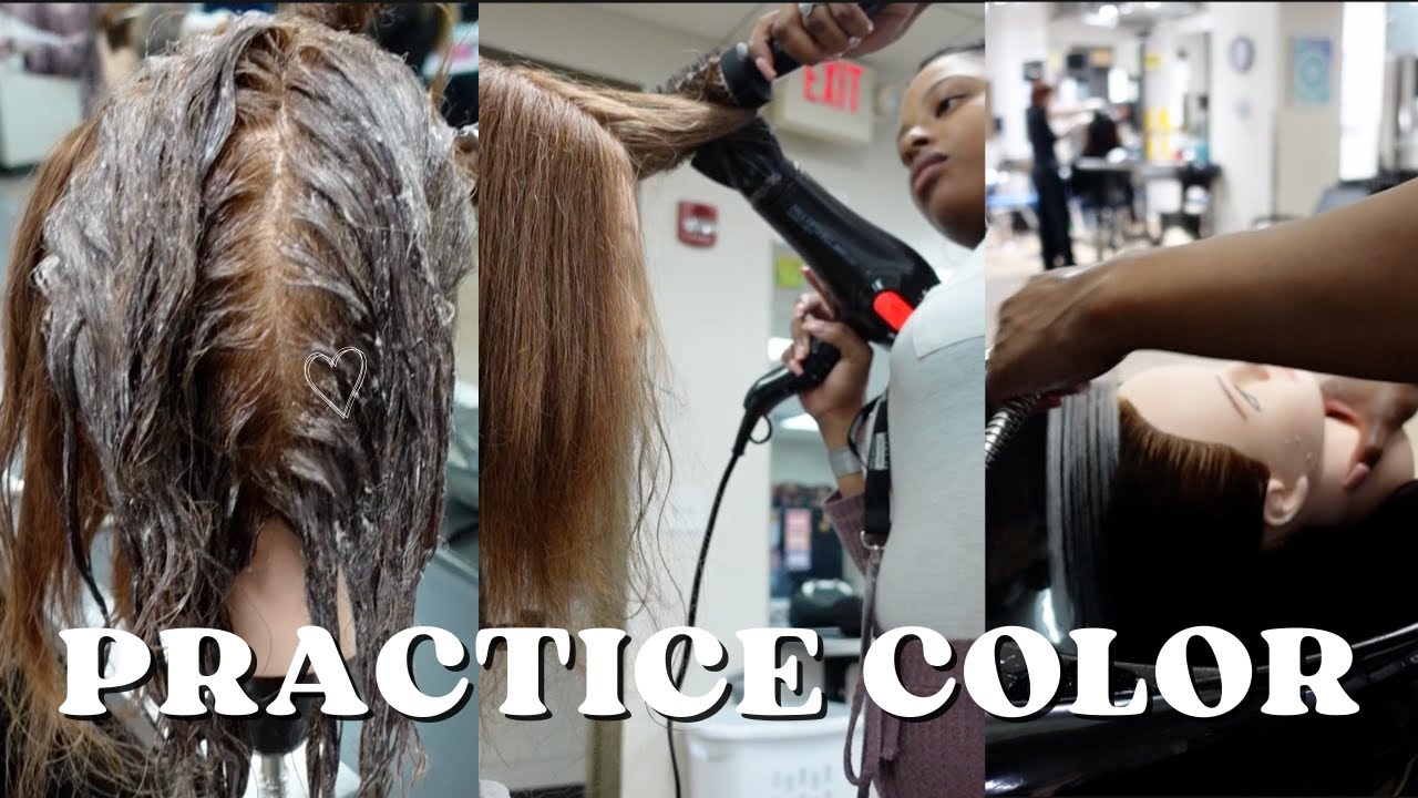 COLOR WEEK AT PAUL MITCHELL| MOCK COLOR AND LIGHTENER PROCEDURES ...