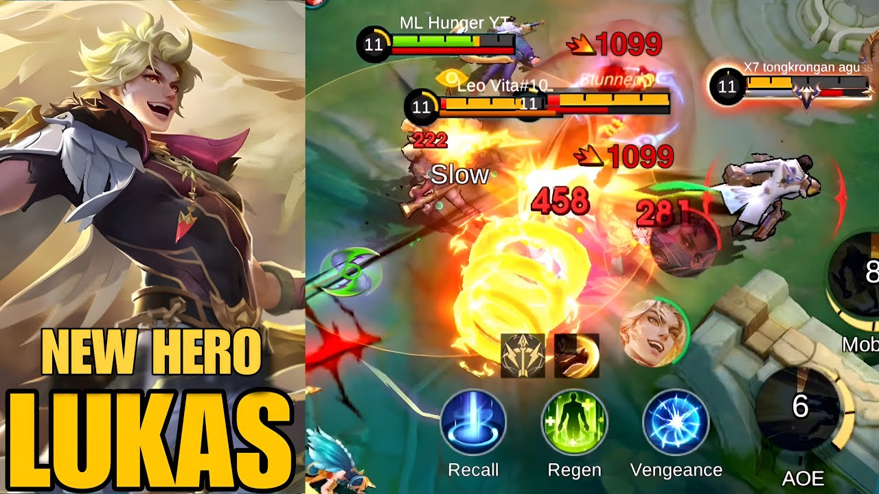 NEW HERO LUKAS FULL ATTACK SPEED BUILD | BEST BUILD & EMBLEM LUKAS ...