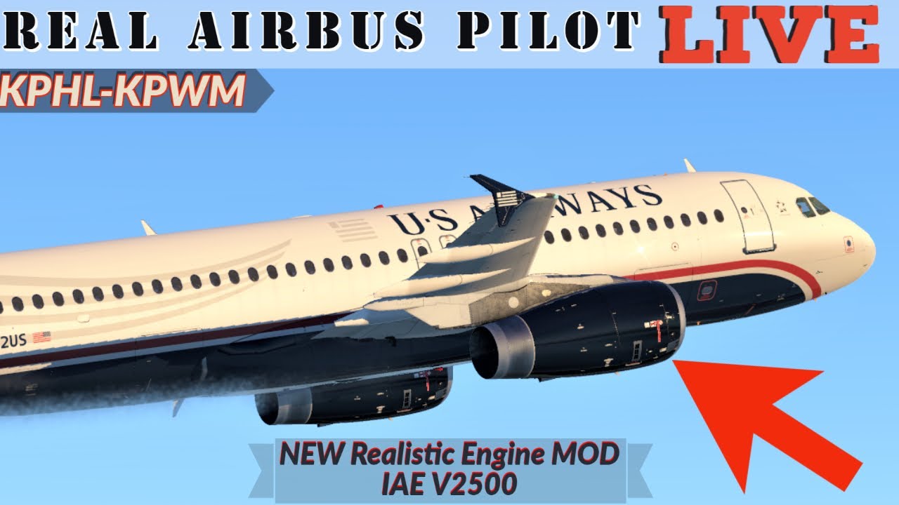 IAE v2500 *NEW* mod | Flight Factor A320 | Real Airbus Pilot | Harbor ...