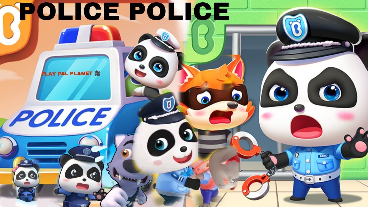 Little Panda Policeman | Baby Bus Wheels on the bus Little Panda | Kids ...