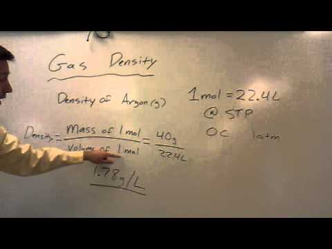 Density of Gas Calculation - YouTube