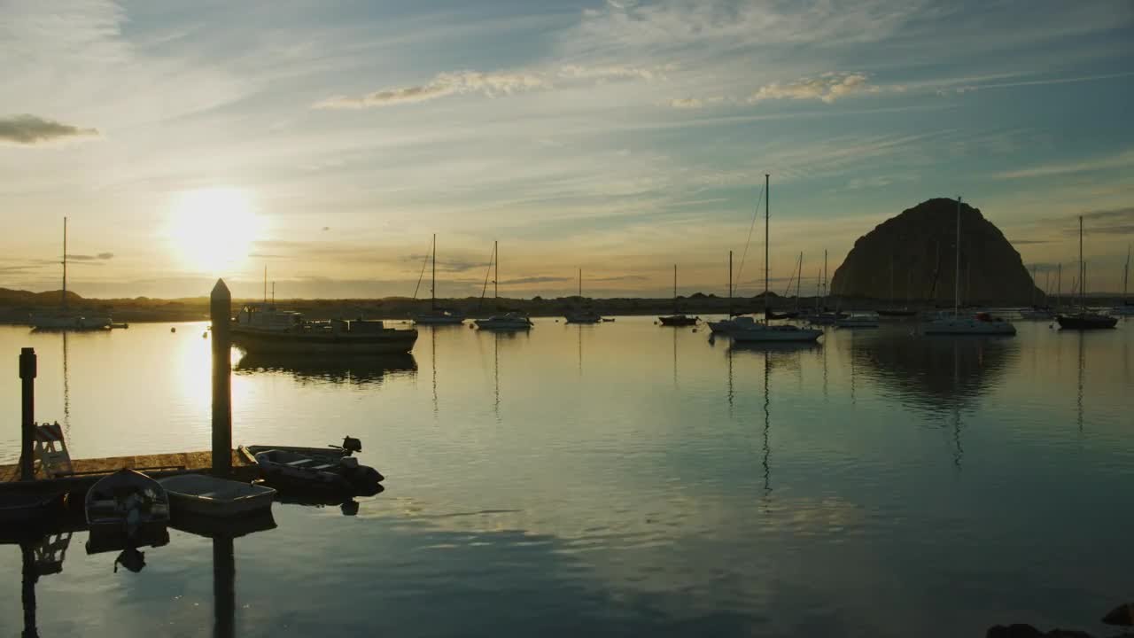 Bay At Sunset Stock Video - YouTube