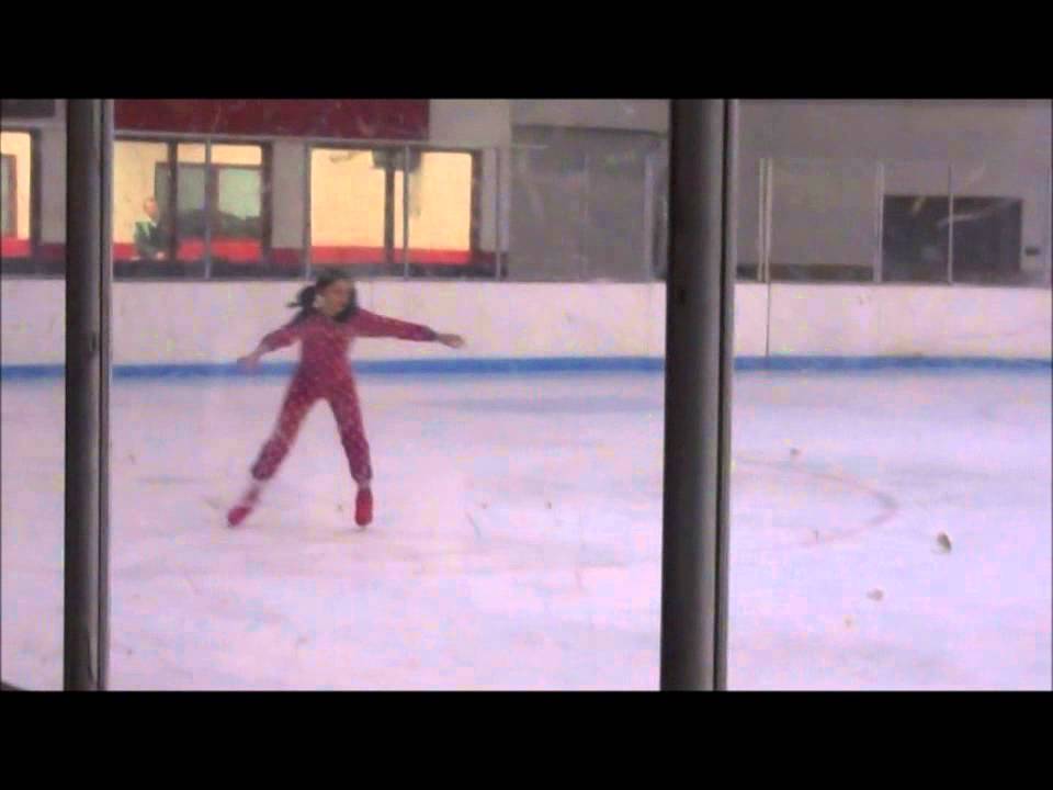 Carly Age 12 Skating to I Saw Mommy Kissing Santa Claus - YouTube