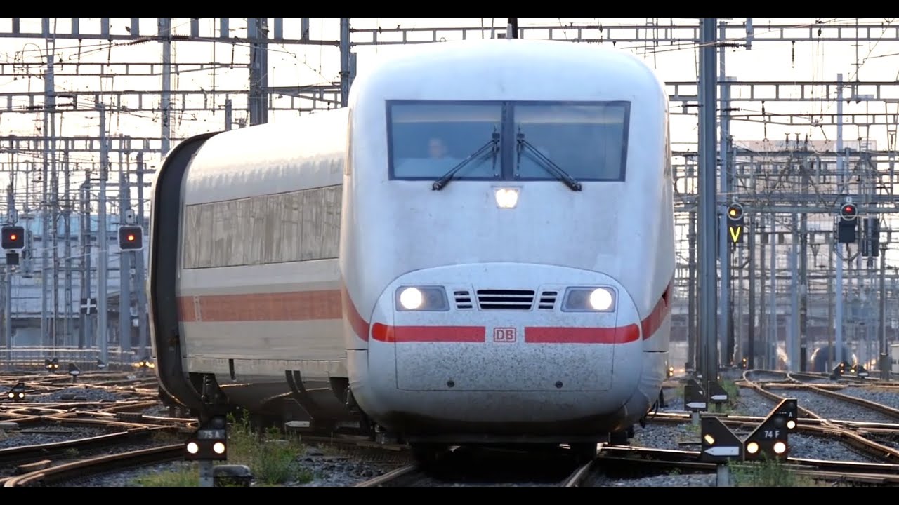 Zürich HB - DB ICE 1 + ICN - YouTube