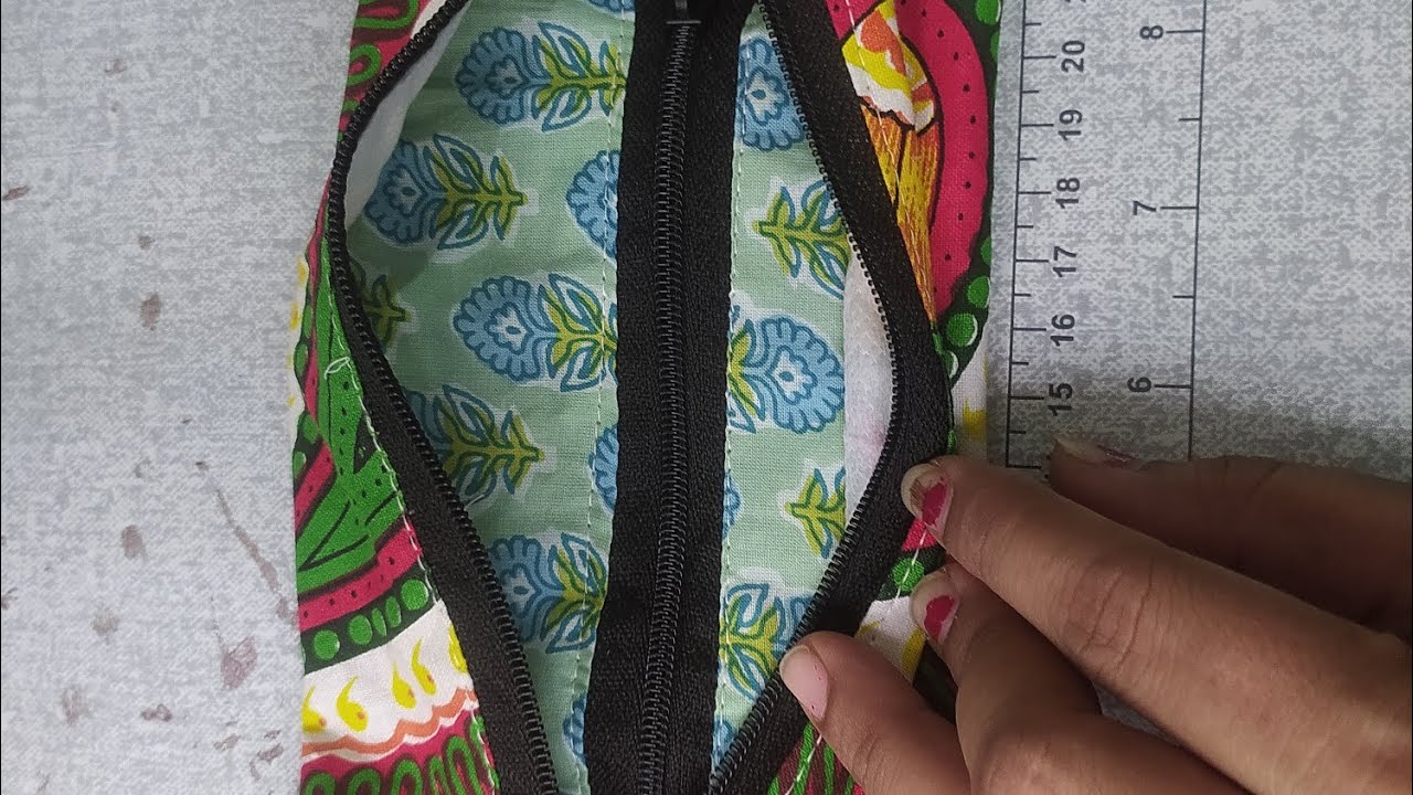 DIY//93//Invisible pencil pouch //🤐 zipper pencil pouch//how to make ...