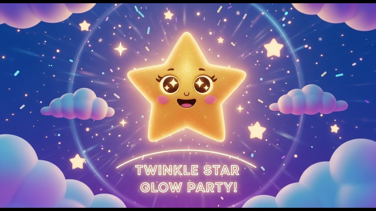 Twinkle Star Glow Party!English rhymes for kids - YouTube