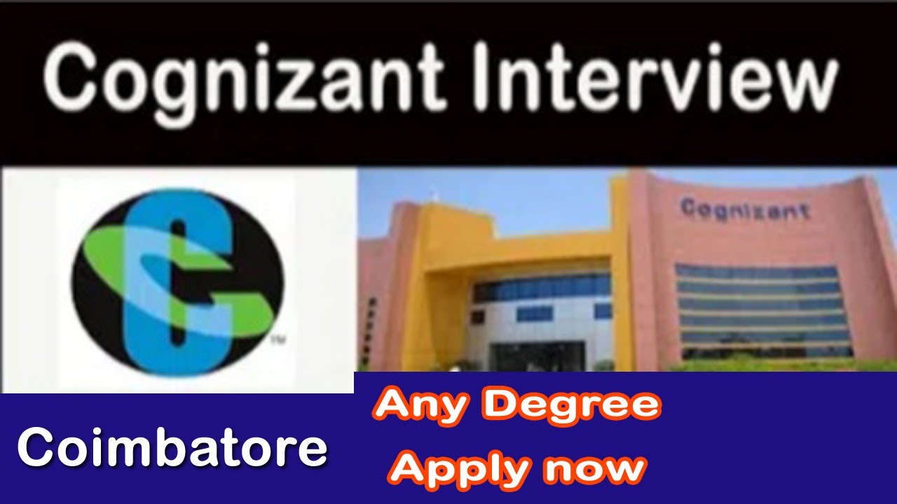 Cognizant Interview -Any Degree - Fresher & Experience - Apply now ...
