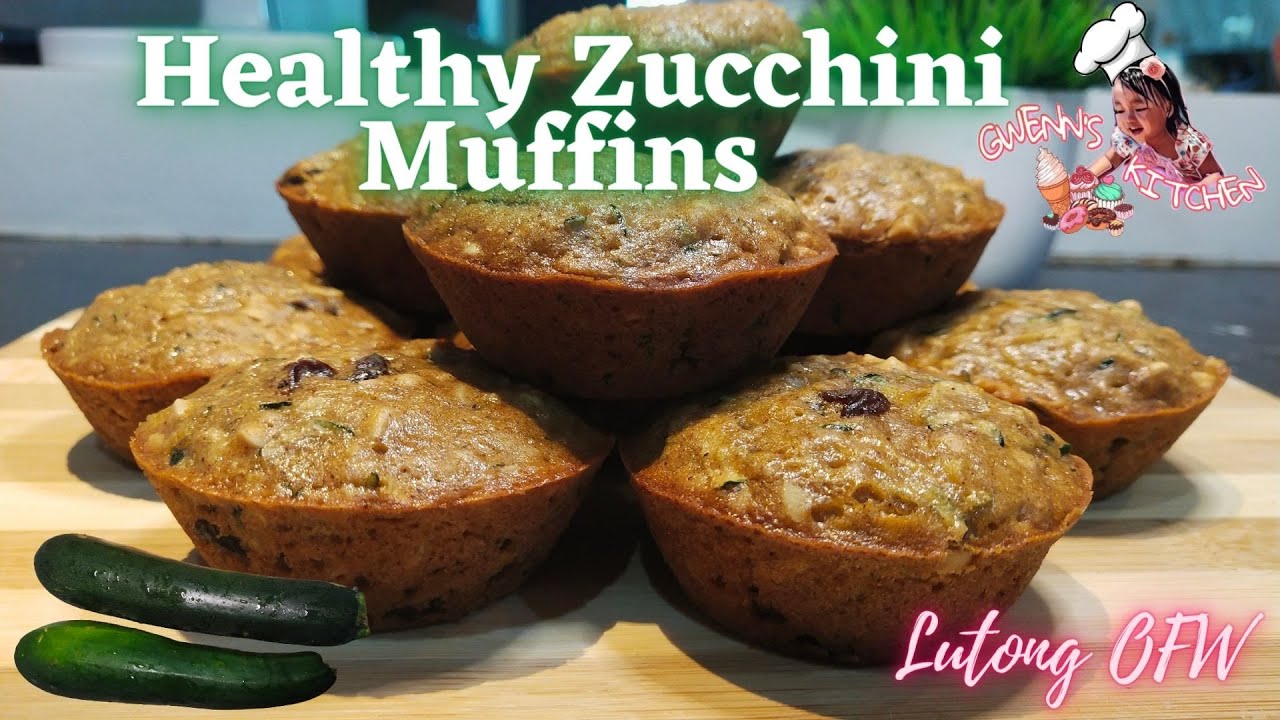 Healthy Crunchy Zucchini Muffins - Lutong Pinoy #vlog6 - YouTube
