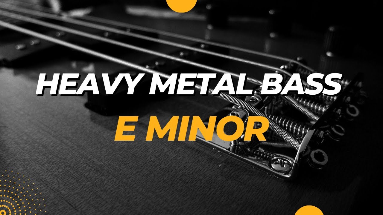 Insane Melodious Heavy Metal Bass Backing Track In E Minor - YouTube
