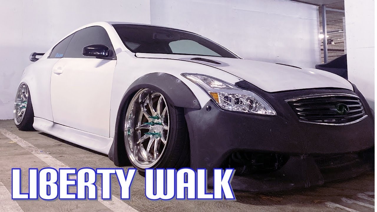g35 gets liberty walk widebody prt 1 - YouTube