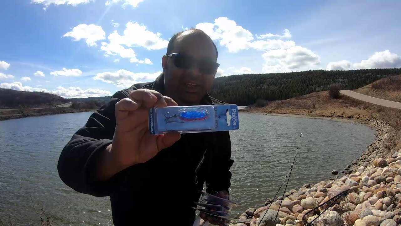 Brook trout Fishing using Lures from a Mountain Lake/ Brook Trout Lures ...