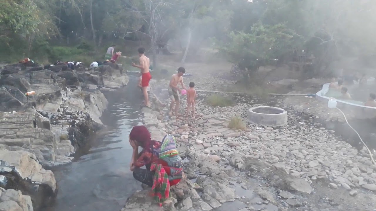 Hot spring bath - Attractive tourist destination in Vietnam - YouTube