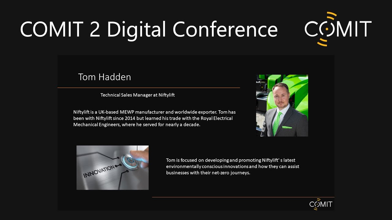The Journey to Net Zero - Tom Hadden - COMIT 2 Digital Conference 2023 ...