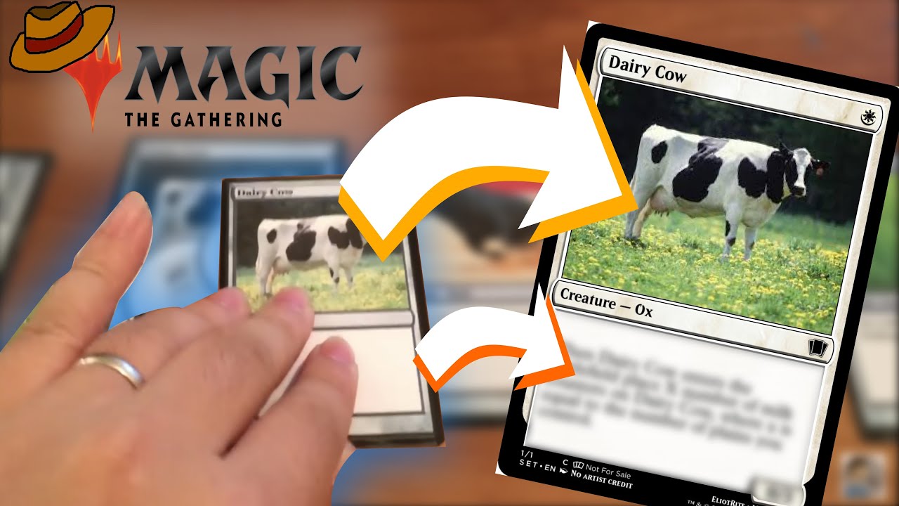 What if Prozd Cow Cards Were In Magic the Gathering | Prozd to mtg - YouTube