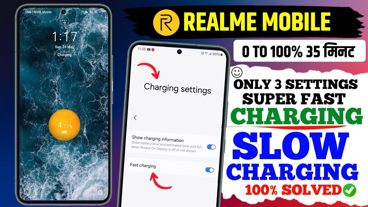 Realme Fast Charging Tips 2024 | Realme Slow Charging Problem | How to ...