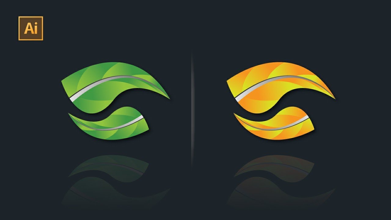 How to make leaf in illustrator - Graphics Design Tutorial for ...
