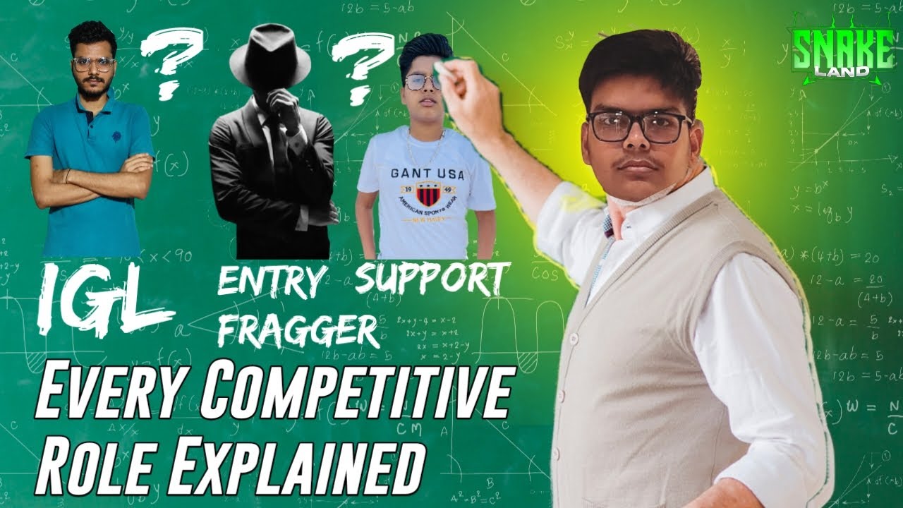 Explaining Competitive Roles | IGL,Entry Fragger,Assaulter,Support | No ...