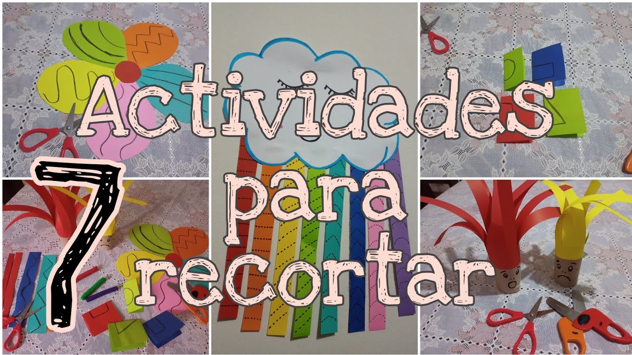 ️Aprende a recortar | Actividades para niños | Como enseñar a usar ...