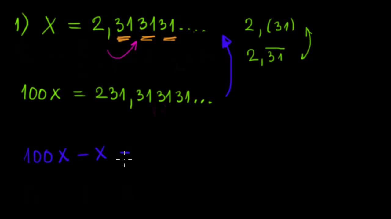 Prevodjenje broja u decimalnom zapisu u razlomak - YouTube