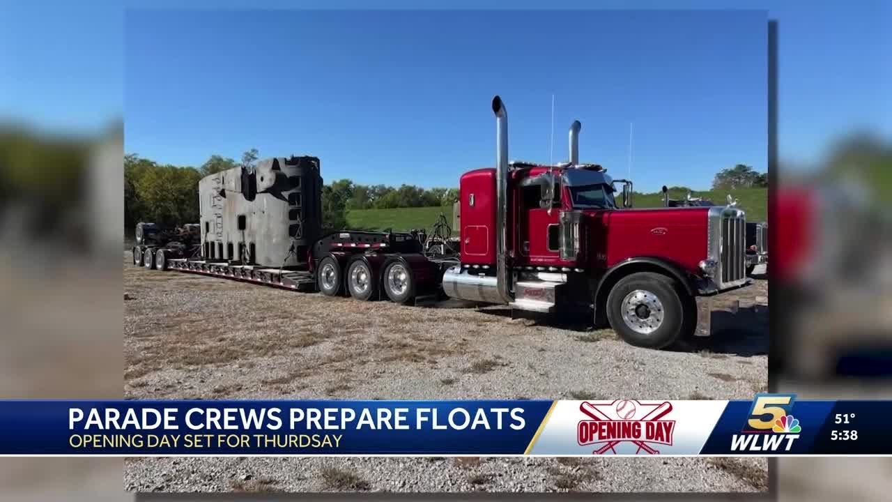 Parade crews prepare floats with Opening Day festivities right around ...
