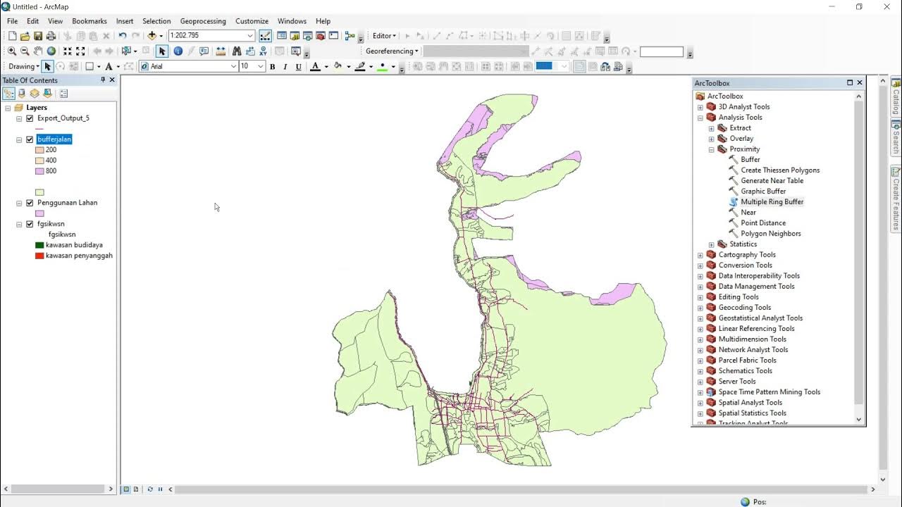 tutorial SIG analisis spasial overlay - YouTube