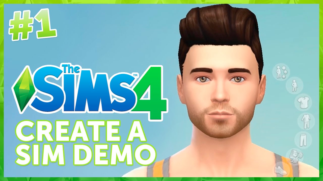 Creating Myself The Sims 4 Create A Sim Demo 1 Youtube