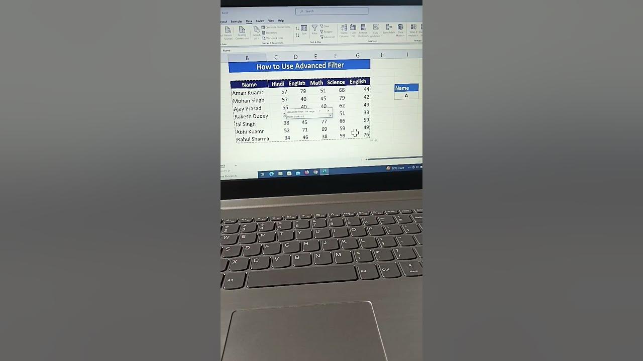 Using Advanced Filter in Excel || Short #microsoftexcel #computereducation - YouTube
