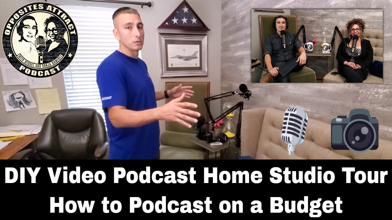 DIY Video Podcast Home Studio Tour/ How to Podcast on a Budget - YouTube