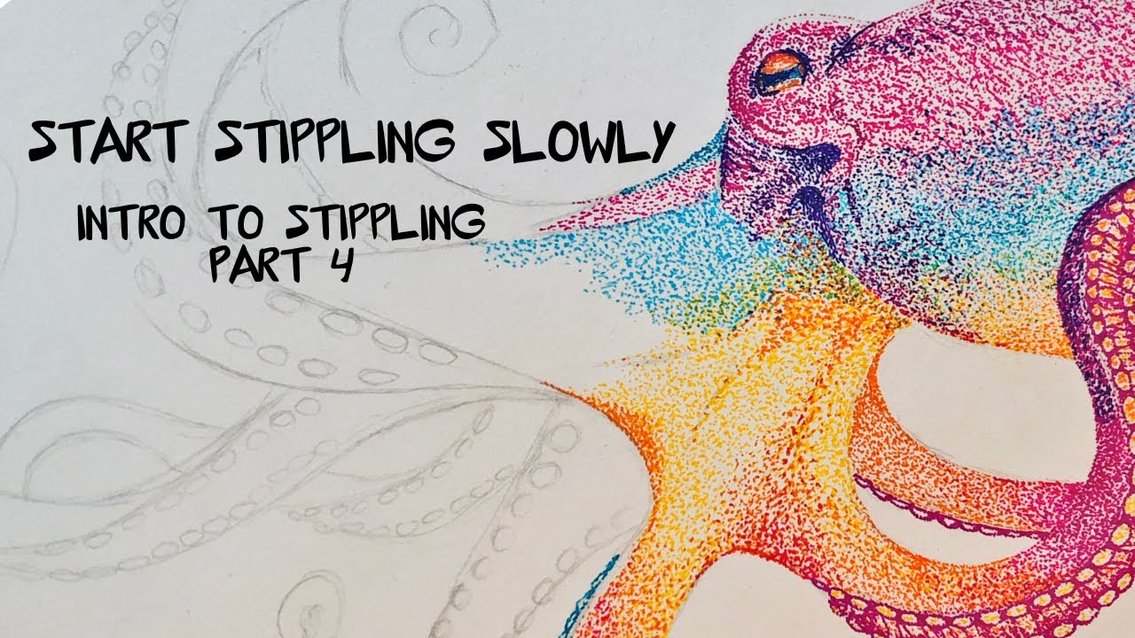 Starting Stippling Slowly.... Intro to Stippling pt. 4 - YouTube