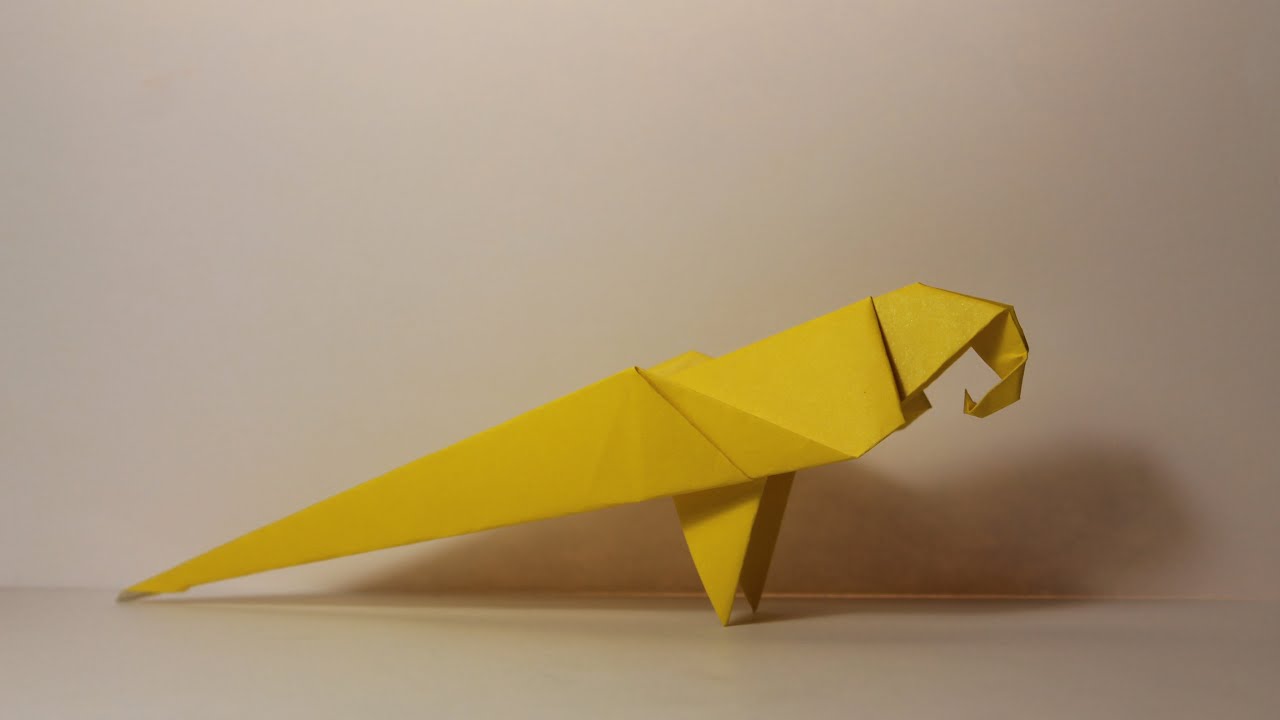 How To Fold an Origami Parrot - YouTube
