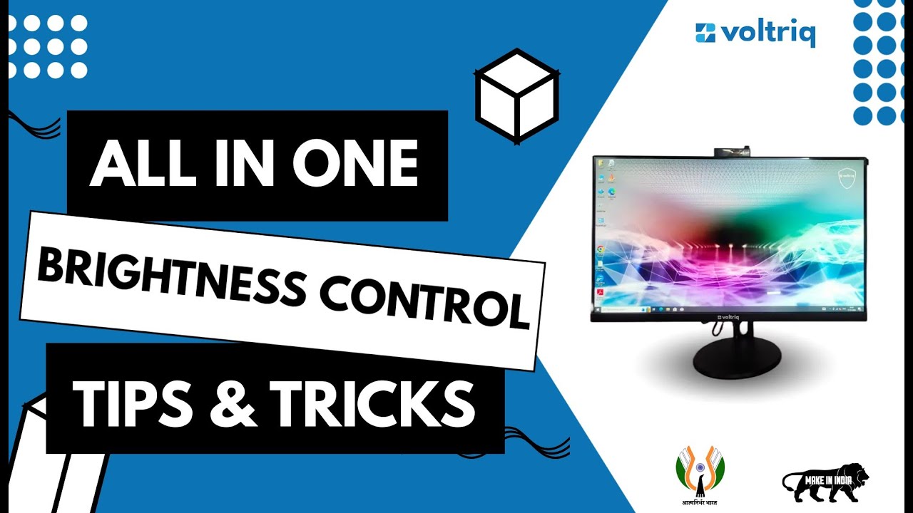 How to Fix All In One PC Brightness Control @voltriqindia - YouTube