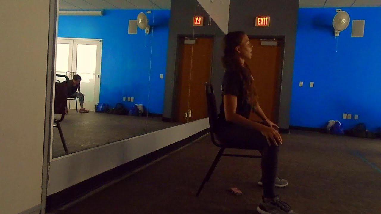 Chair Yoga Warm up - YouTube