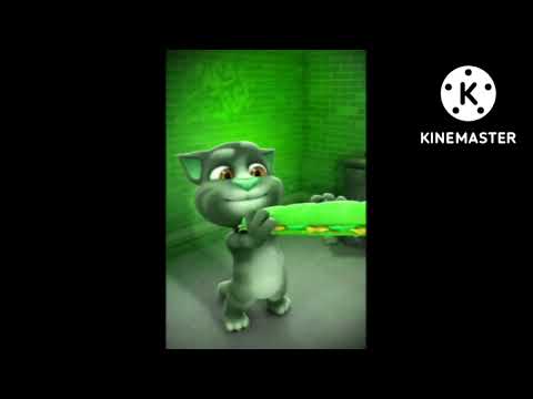 My Talking Tom Cat Eating Sandwinch Green Lowers