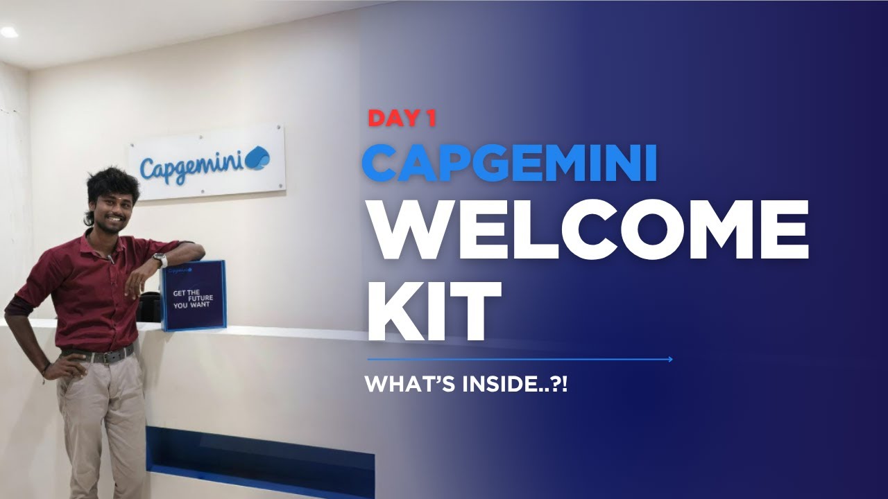 My First Day at Capgemini + Welcome Kit Unboxing | Freshers Must Watch ...