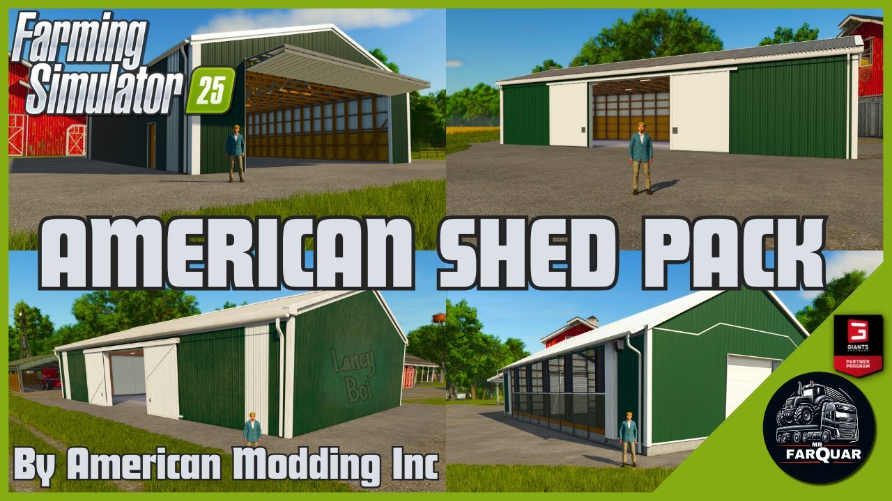 AMERICAN SHED PACK By American Modding Inc | Farming Simulator 25 | FS ...