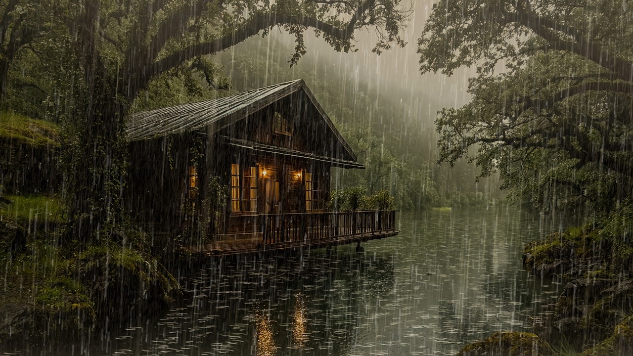 Sleep INSTANTLY Within 10 Minutes RAINFOREST with ThunderStorm | Heavy ...