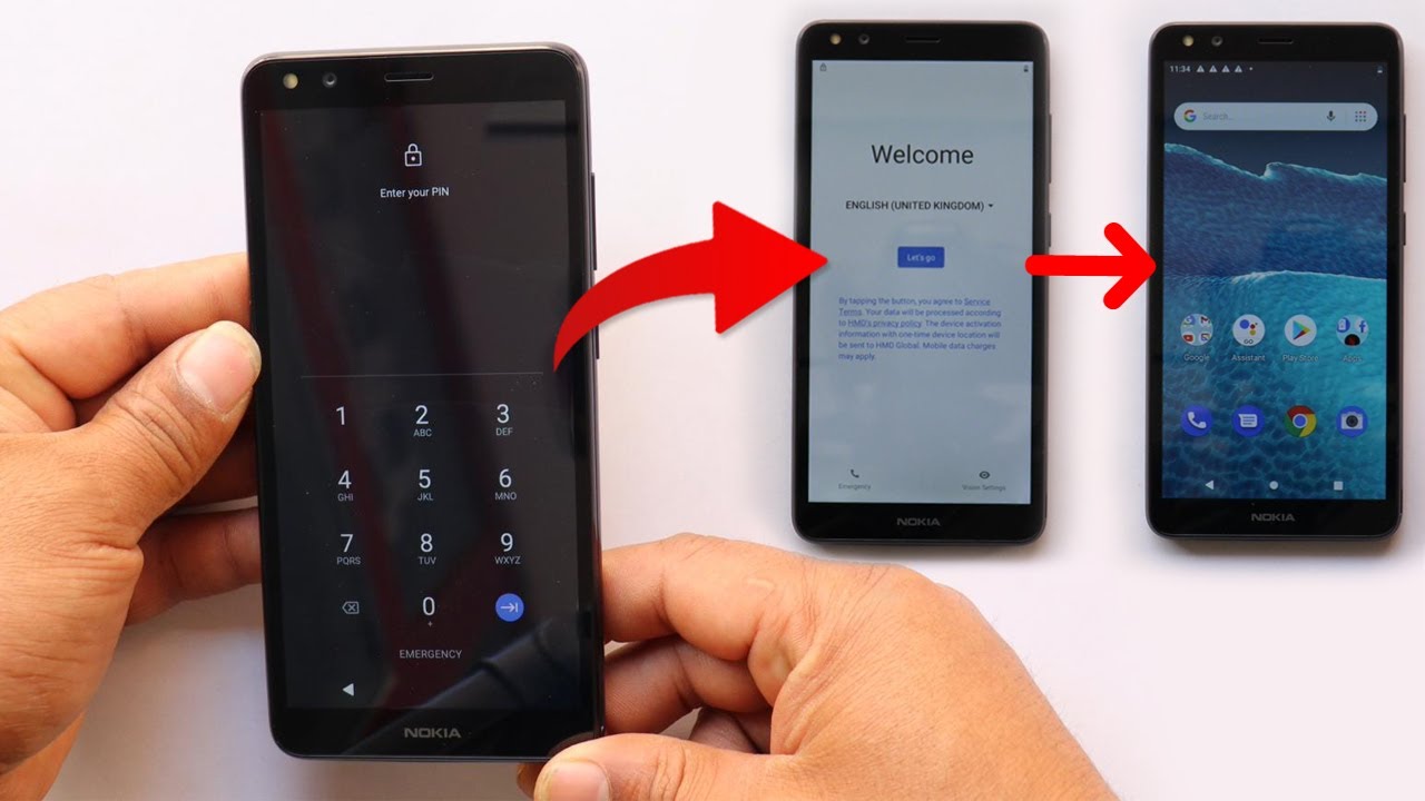 Nokia C1 2nd Edition Hard Reset & FRP Bypass New Method 2023 Without ...