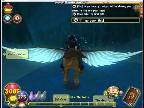 Wizard101 Where to find the Ghost Pearl in the Grotto - YouTube