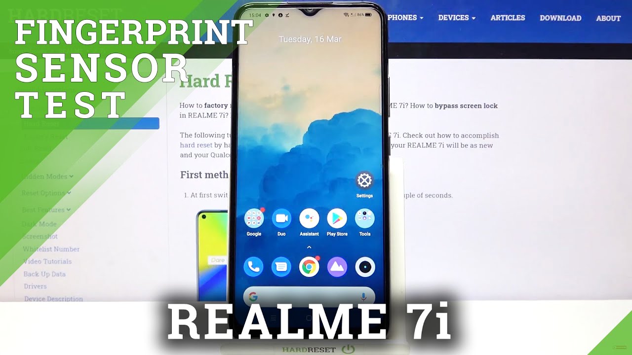 How to Add Fingerprints in REALME 7i – Use Fingerprint Sensor - YouTube