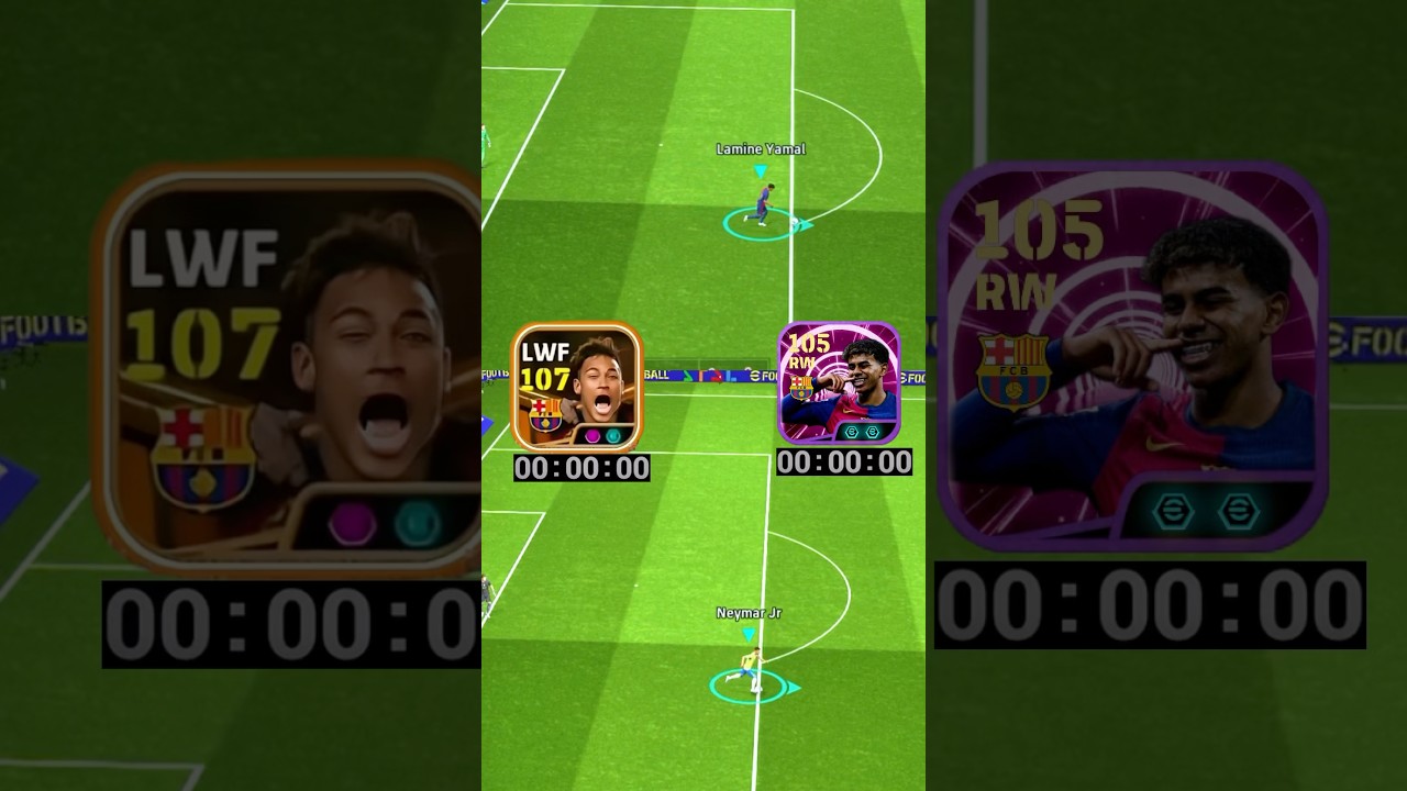 Naymar jr vs Lamine Yamal Run Race #pes #efootball - YouTube