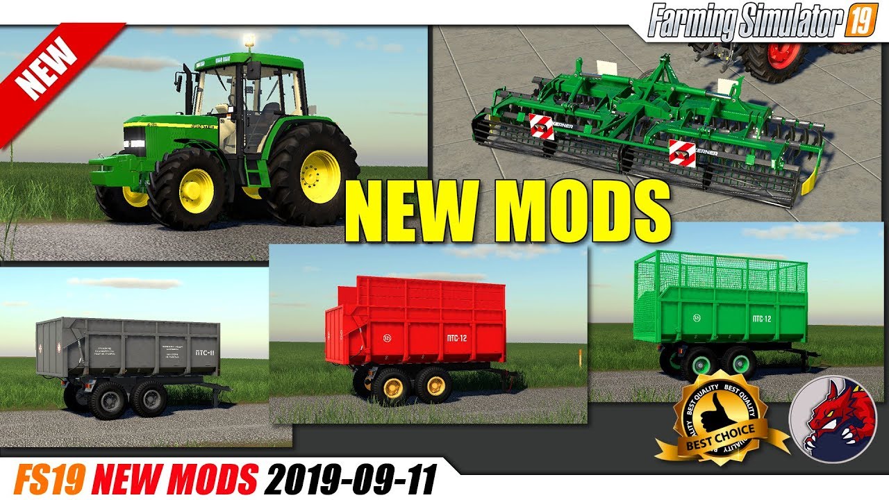 FS19 | New Mods (2019-09-11) - review - YouTube