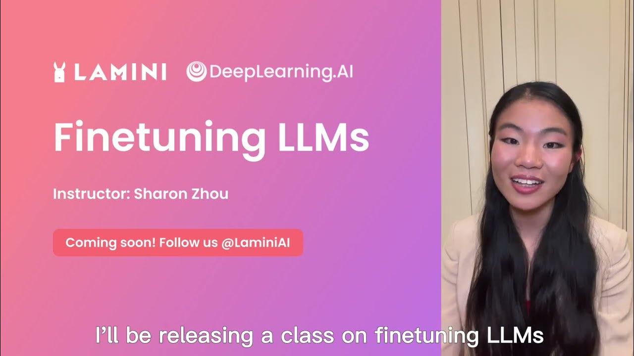 Finetuning LLMs - a new free course co-created by Lamini and DeepLearning.AI (coming soon ...