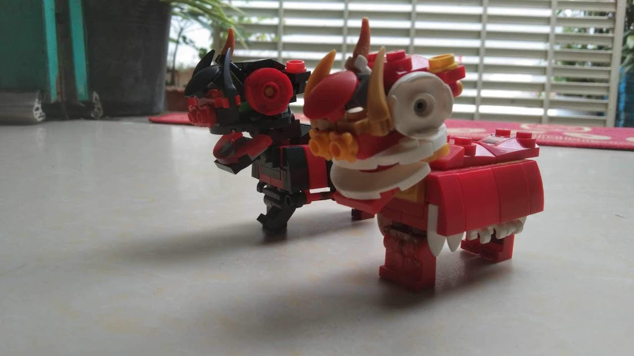 Lego chinese Lion dance moc - YouTube