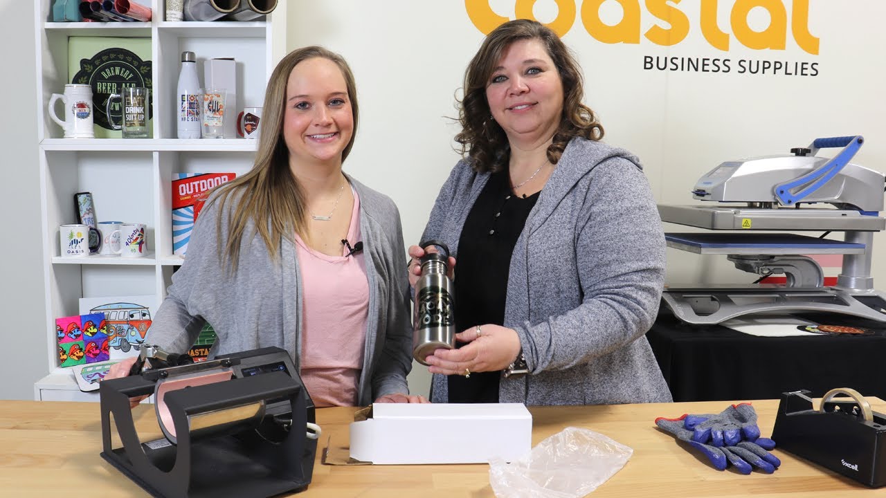 How to Sublimate Stainless Steel Water Bottles - YouTube