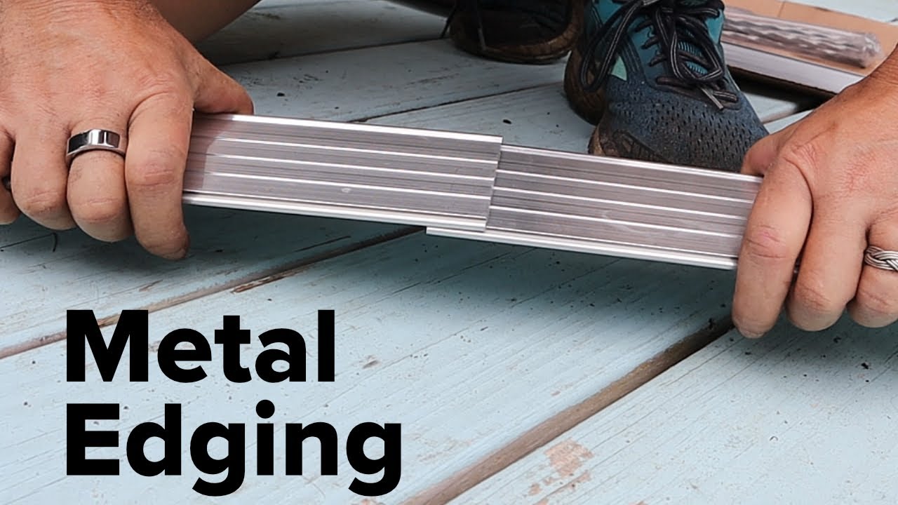 How to Install Metal Edging for Landscaping - YouTube